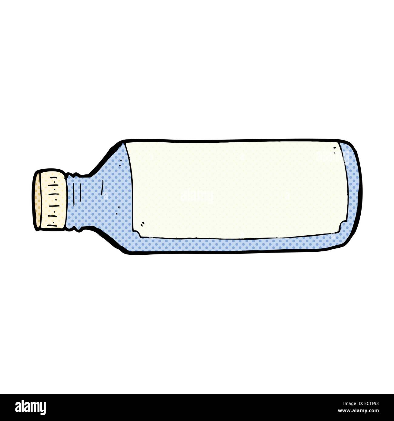 retro comic book style cartoon water bottle Stock Vector Image & Art ...