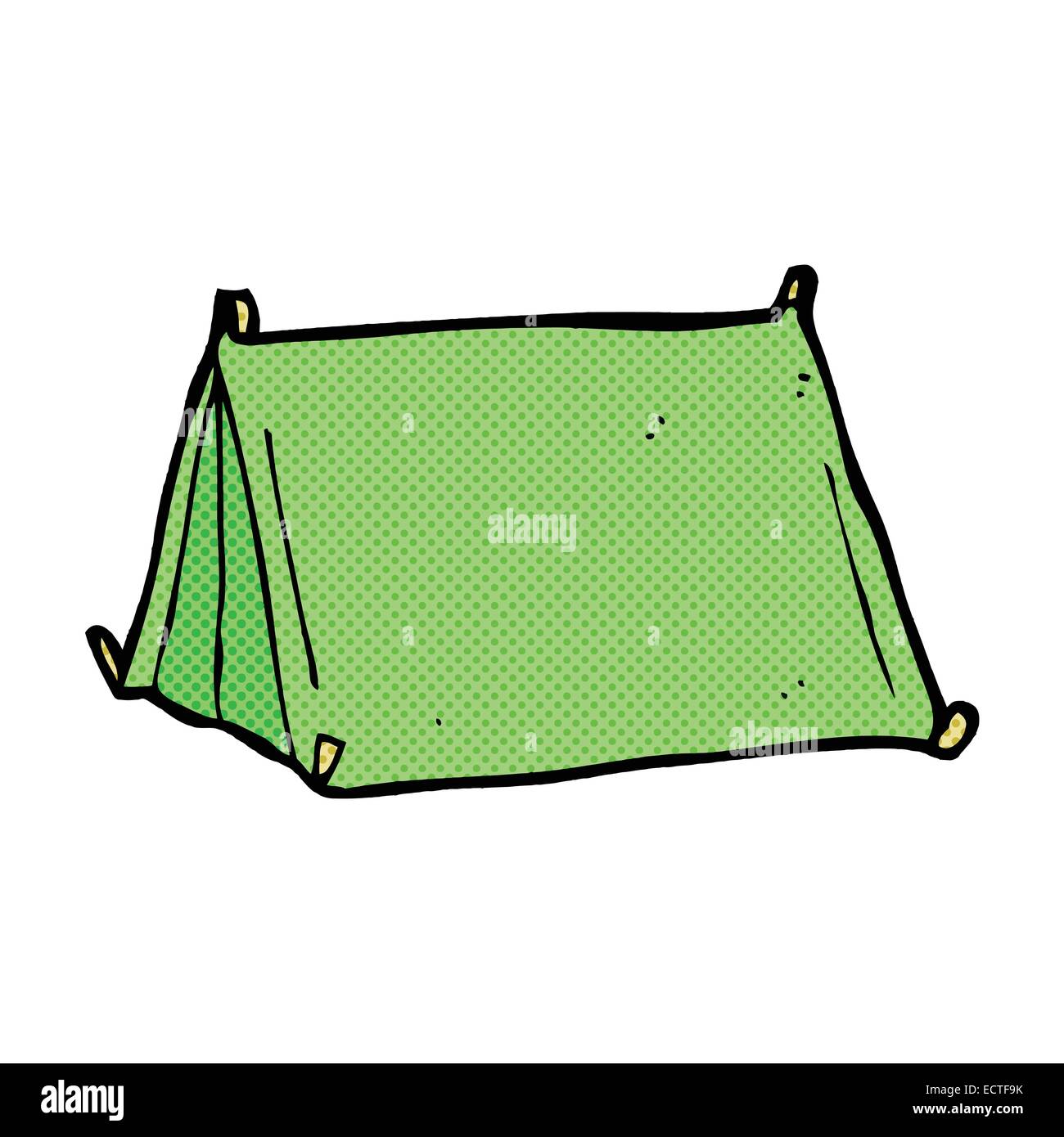 retro comic book style cartoon traditional tent Stock Vector Image ...