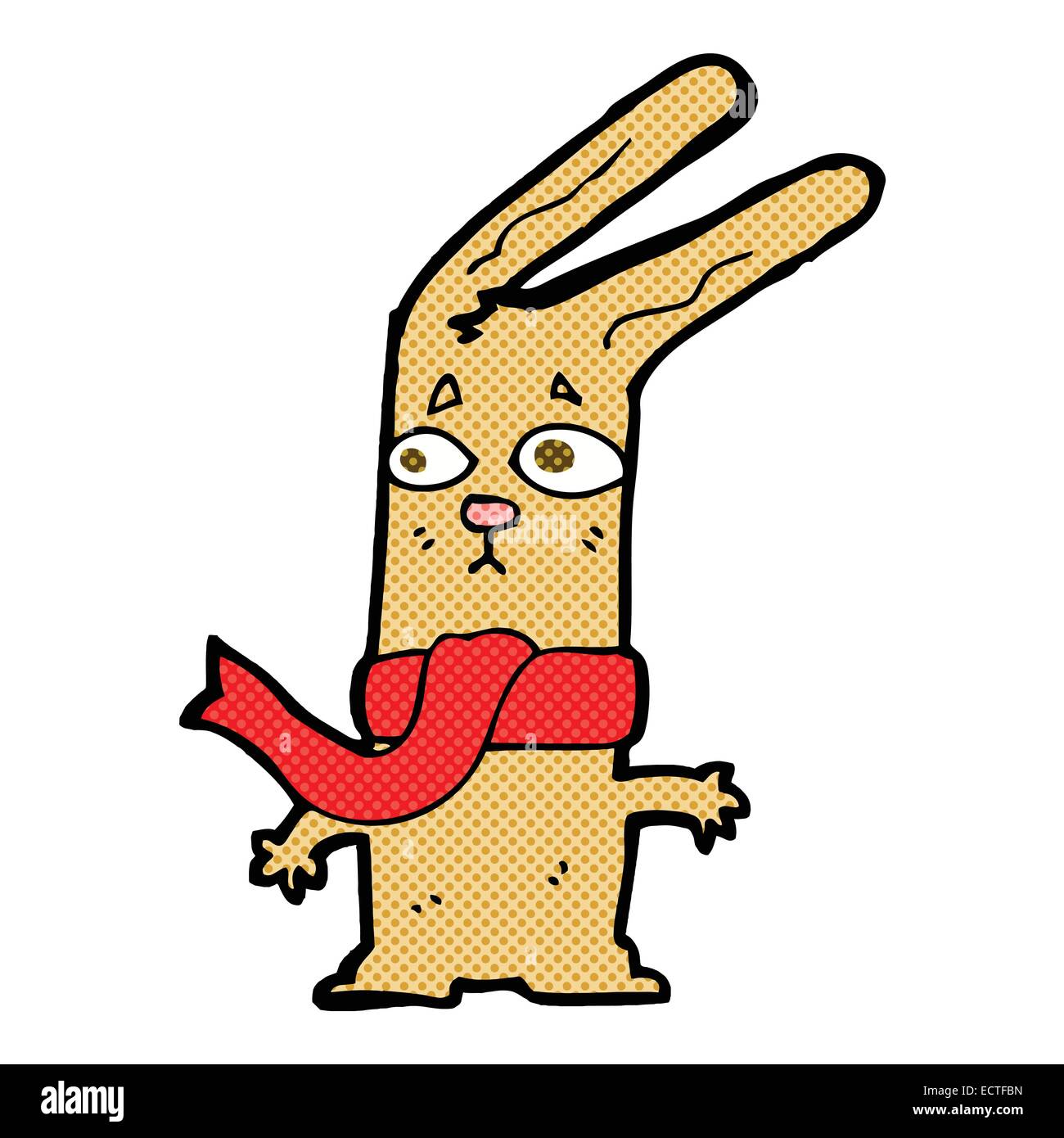 retro comic book style cartoon rabbit Stock Vector Image & Art - Alamy