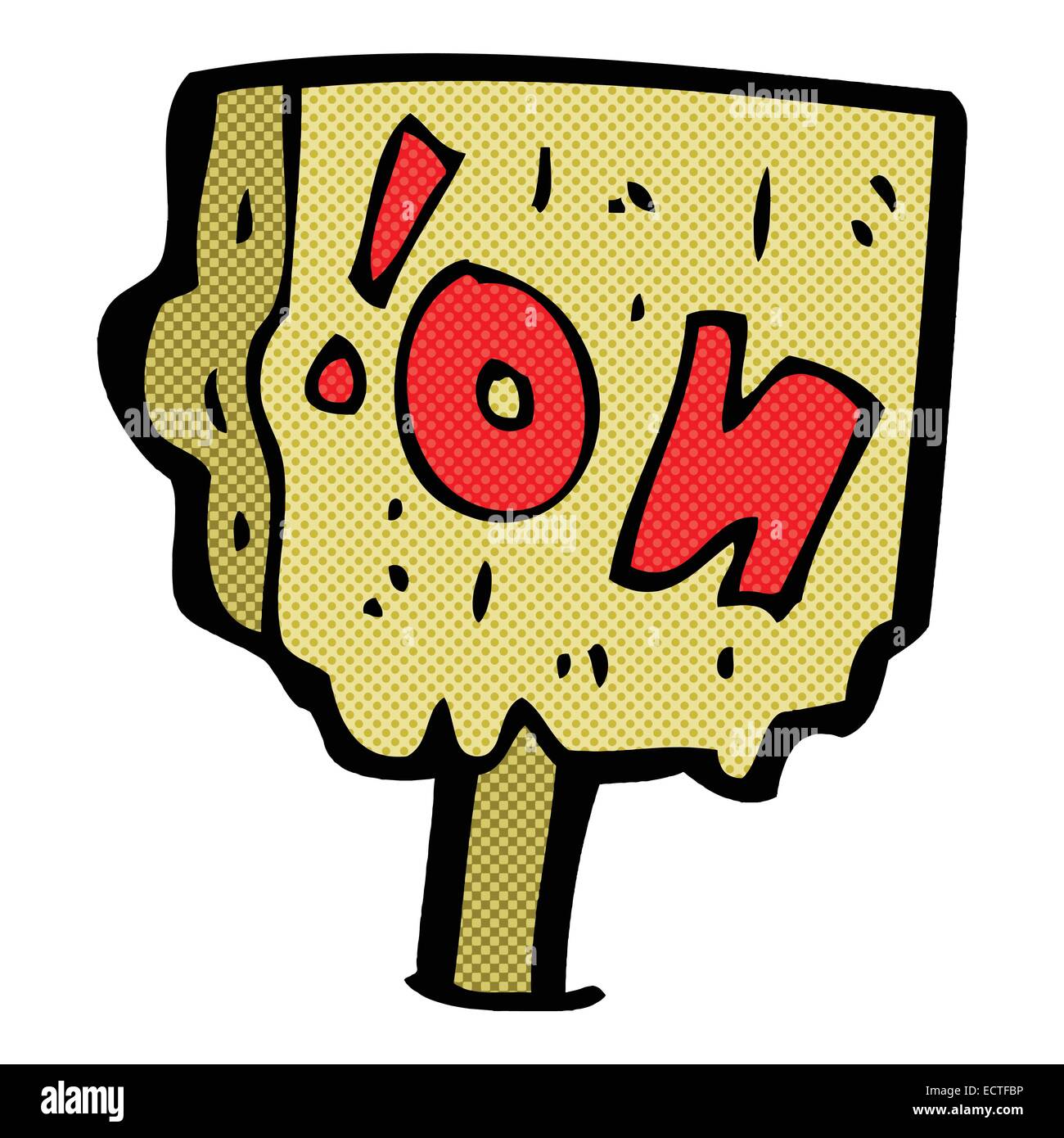 retro comic book style cartoon no sign Stock Vector Image & Art - Alamy