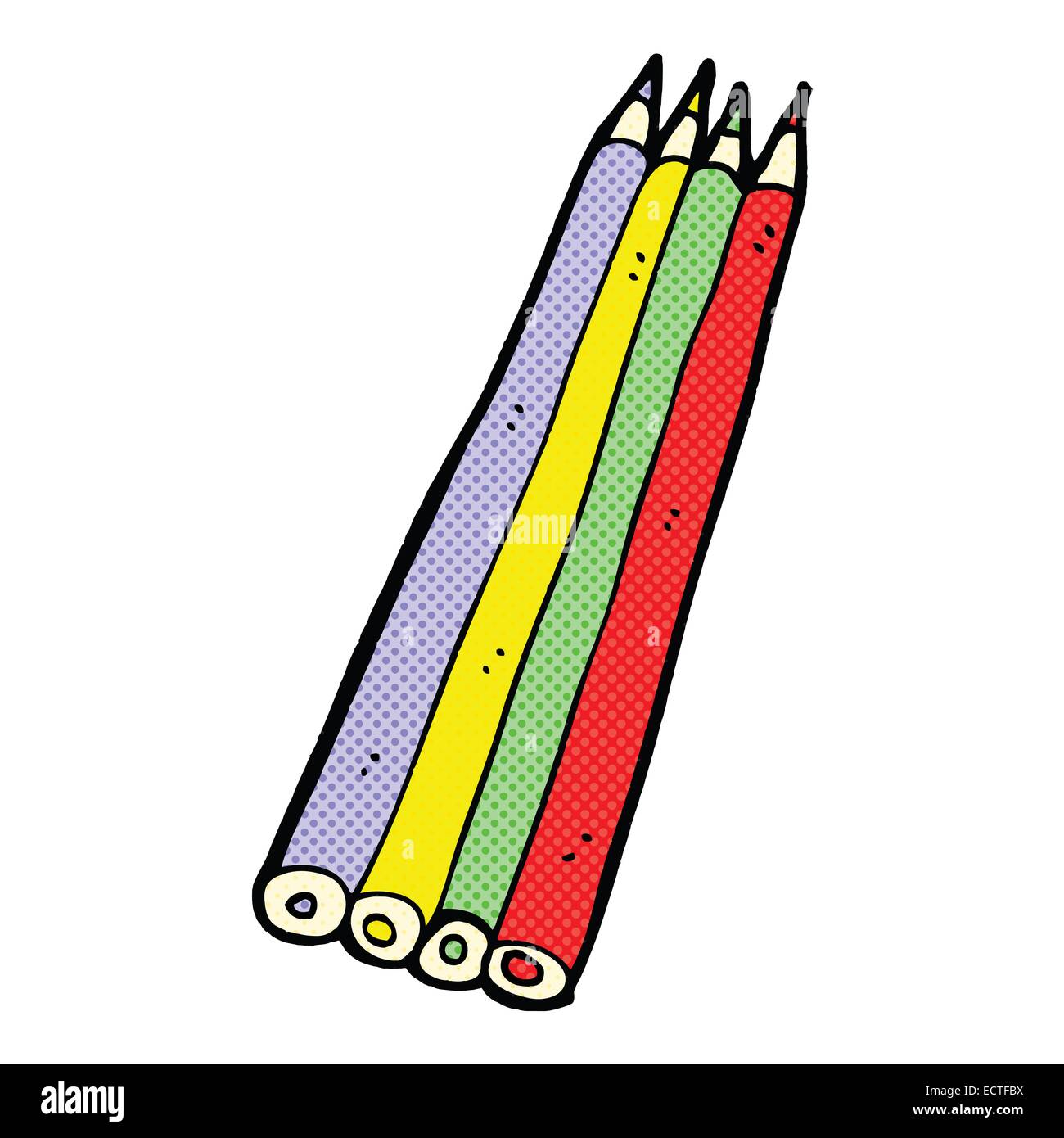 Illustration hand drawn comic pencils hi-res stock photography and ...