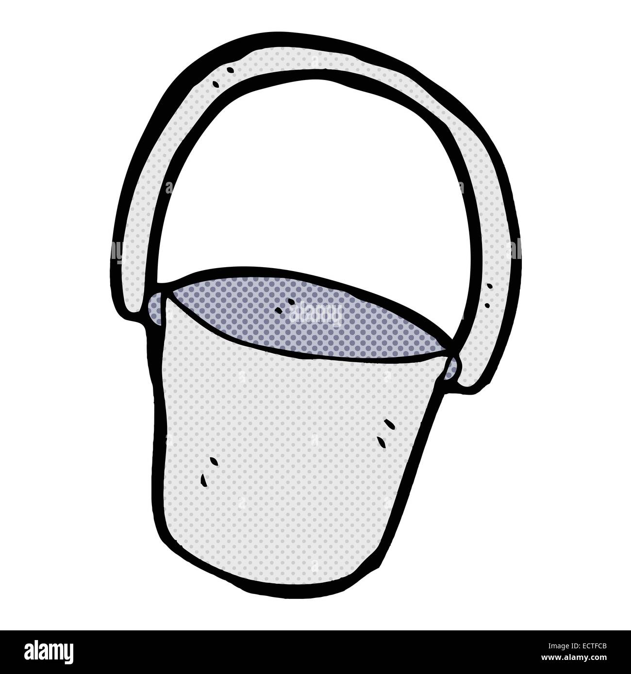 retro comic book style cartoon bucket Stock Vector Image & Art - Alamy