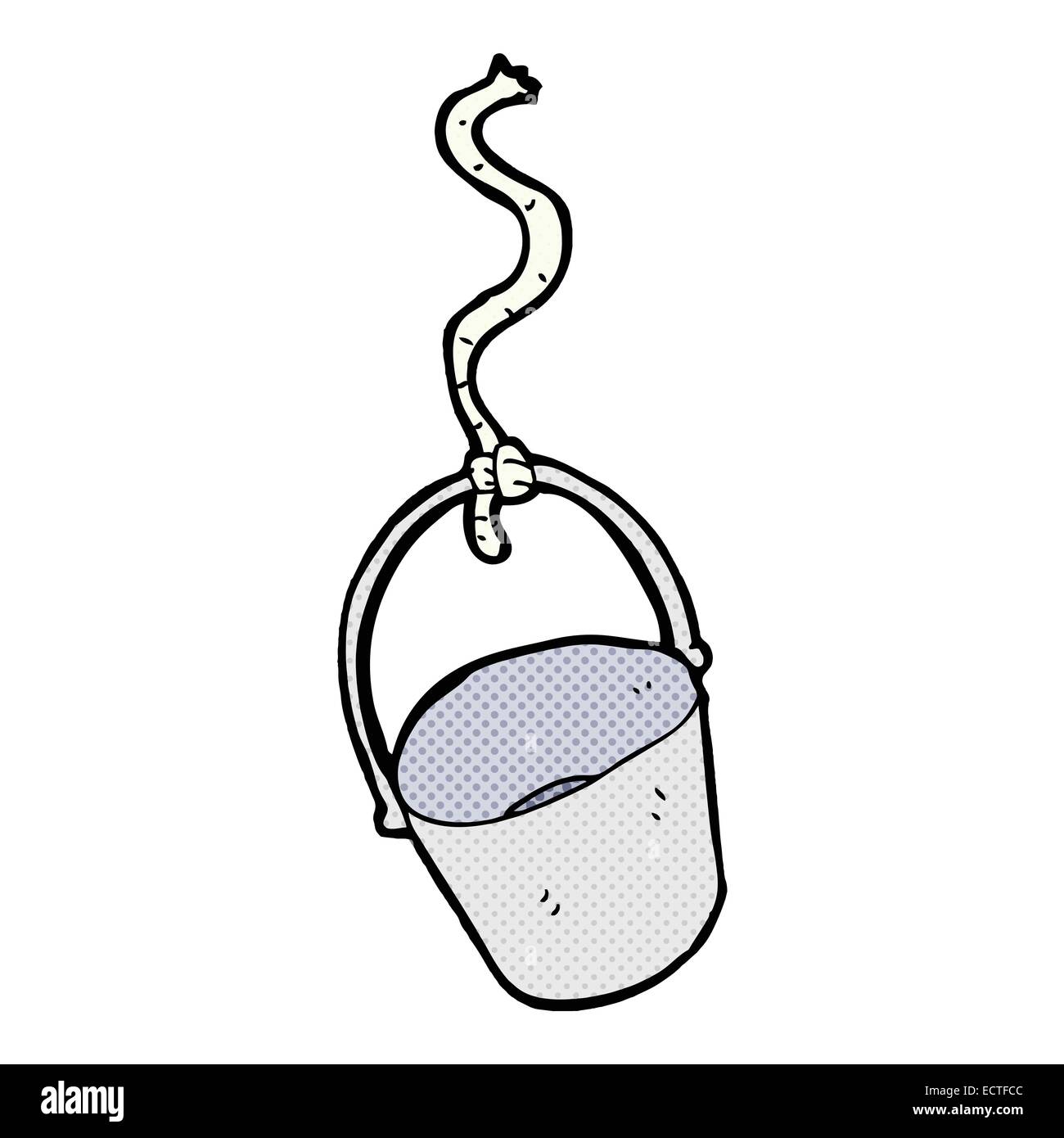 retro comic book style cartoon bucket Stock Vector Image & Art - Alamy
