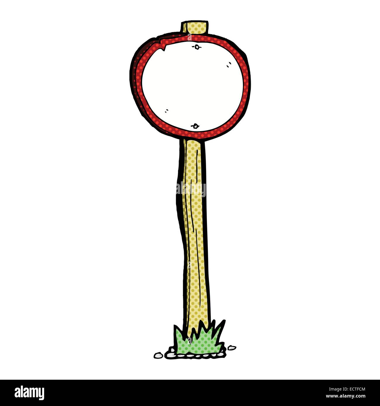 retro comic book style cartoon road sign Stock Vector Image & Art - Alamy