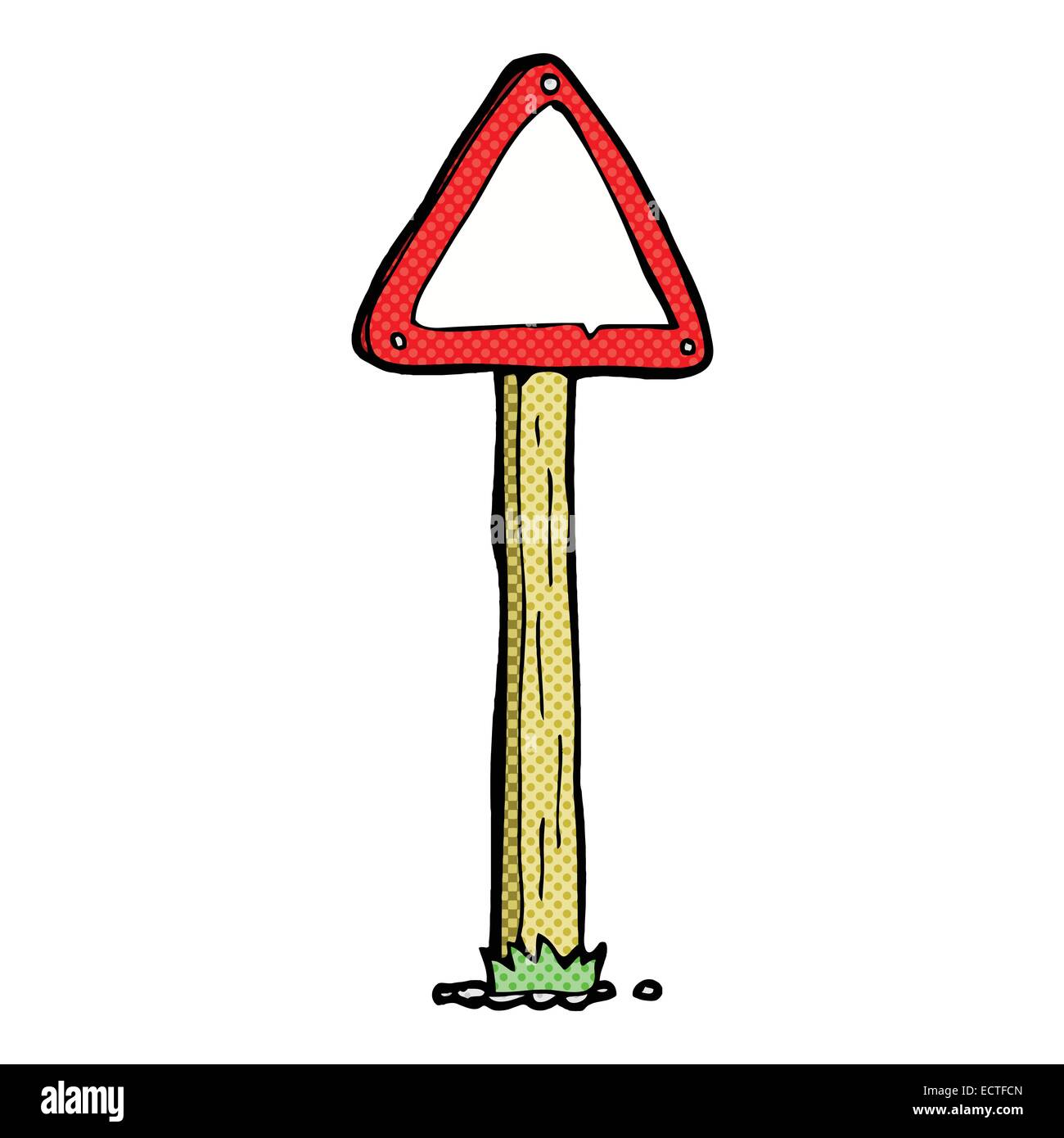 retro comic book style cartoon road sign Stock Vector Image & Art - Alamy