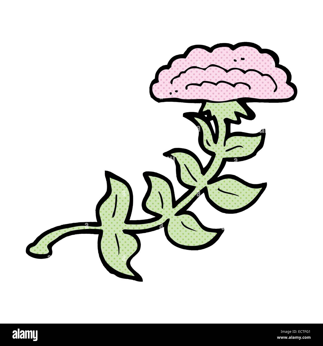 retro comic book style cartoon flower Stock Vector Image & Art - Alamy