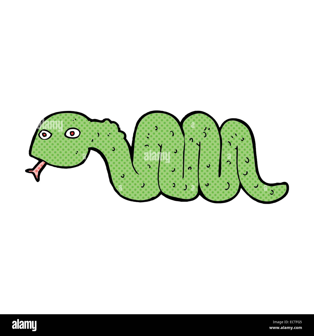 funny retro comic book style cartoon snake Stock Vector Image & Art - Alamy