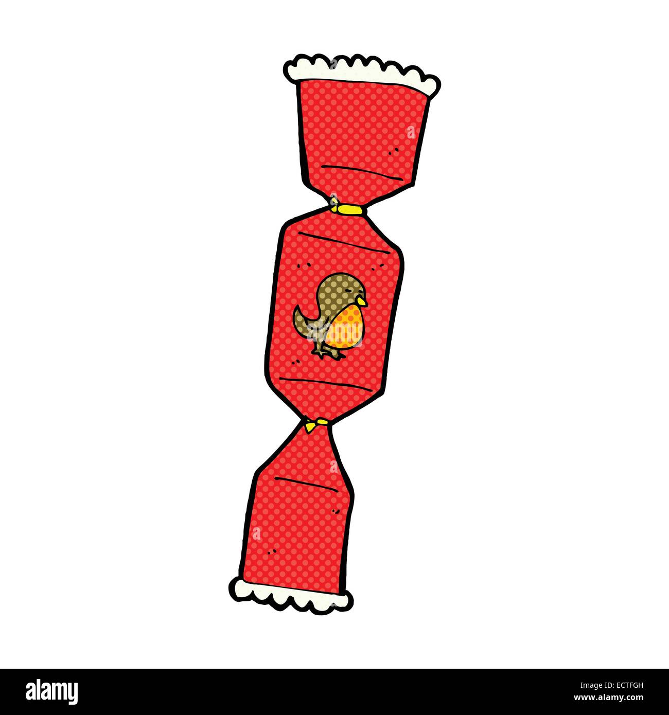 retro comic book style cartoon christmas cracker Stock Vector Image ...
