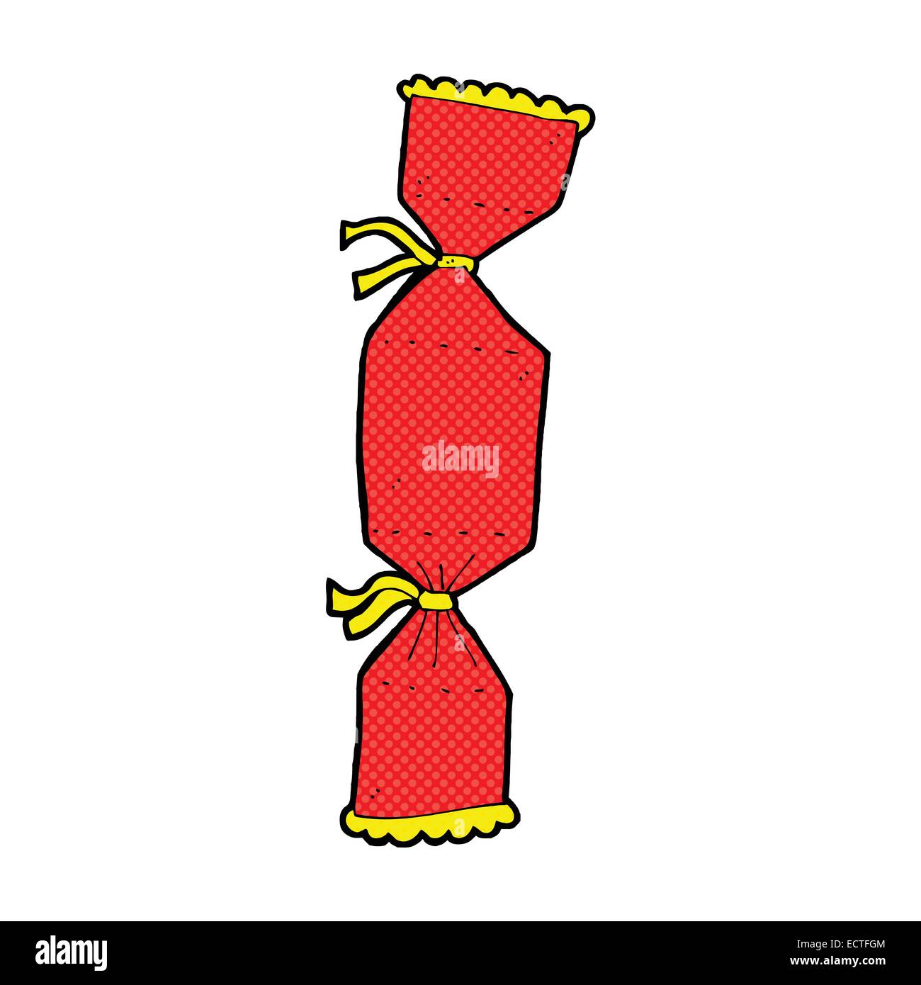 retro comic book style cartoon christmas cracker Stock Vector Image ...