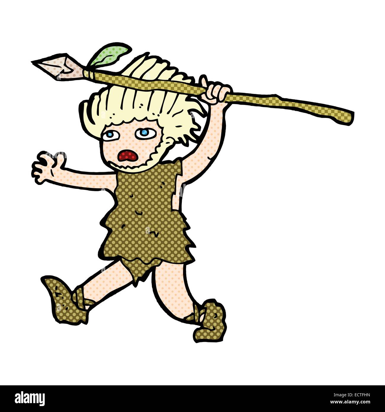 retro comic book style cartoon caveman Stock Vector Image & Art - Alamy