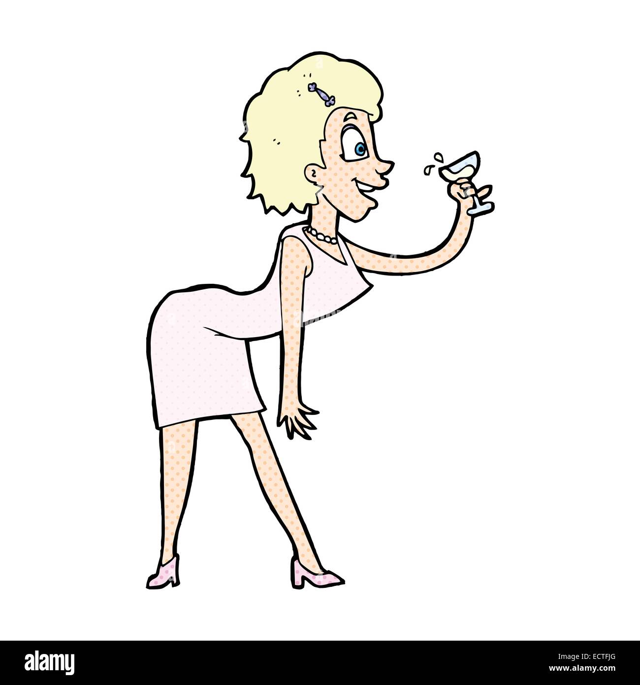 Drunk girl funny Stock Vector Images - Alamy