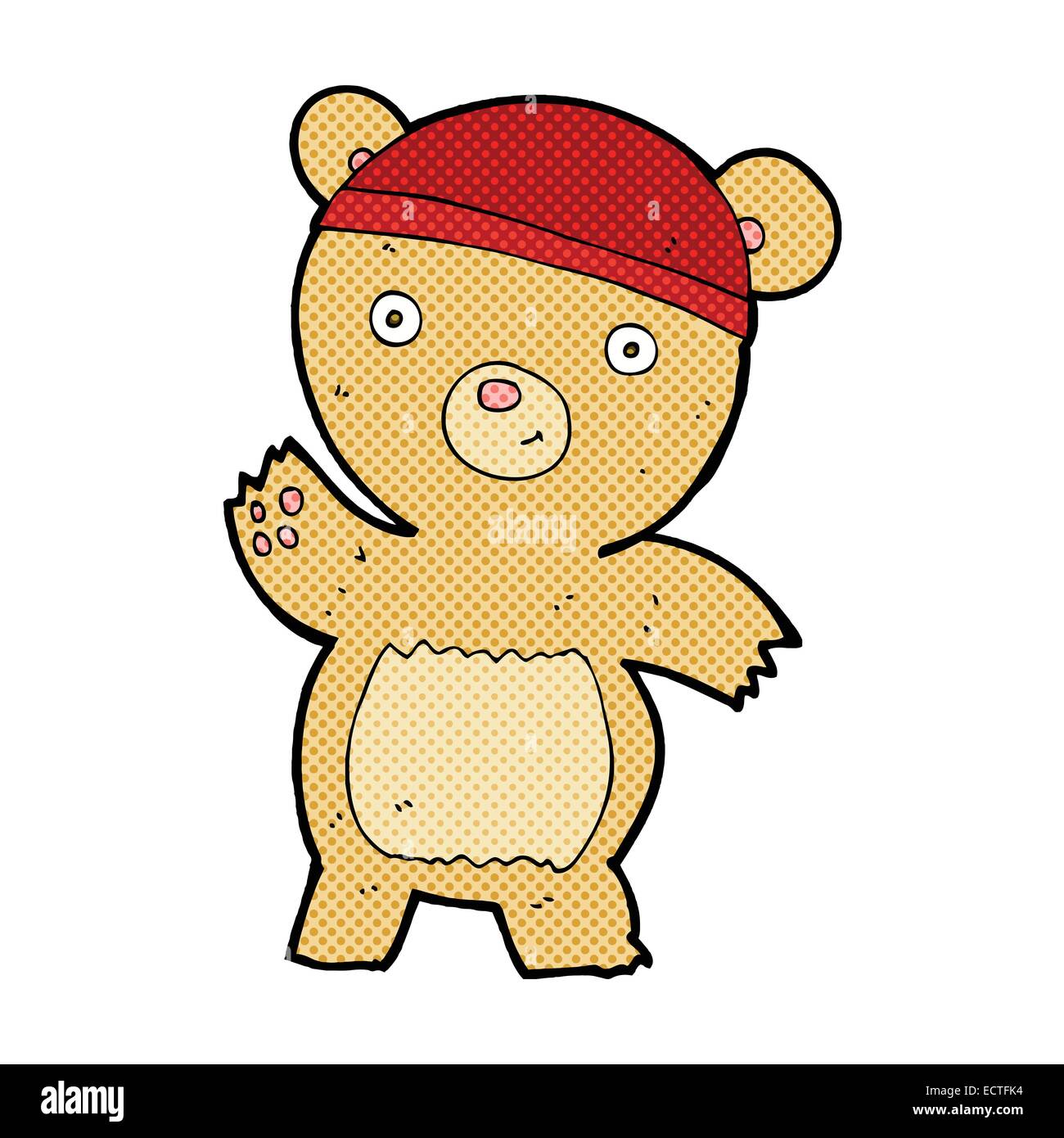 retro comic book style cartoon teddy bear Stock Vector Image & Art - Alamy