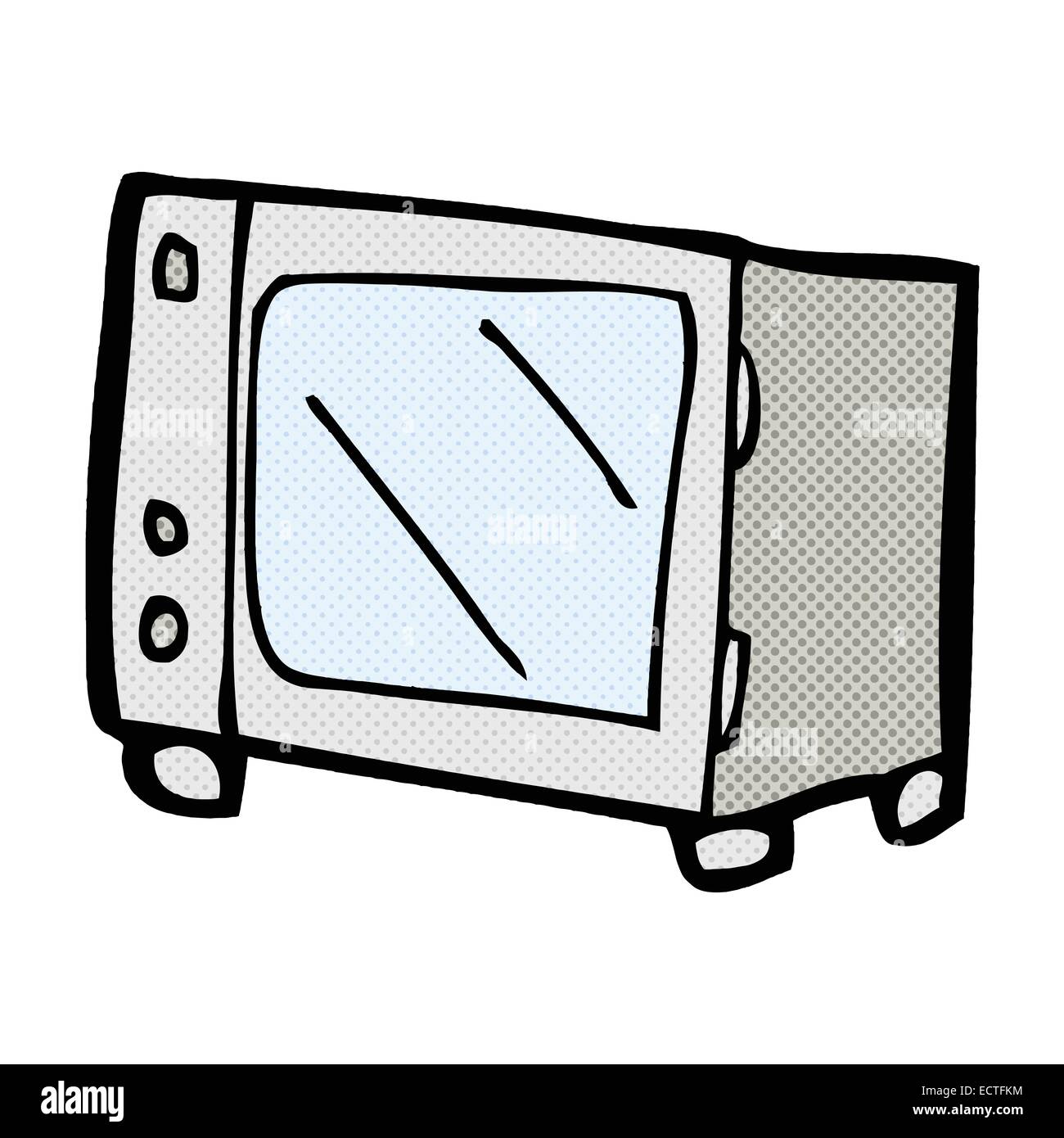 retro comic book style cartoon microwave Stock Vector Image & Art - Alamy