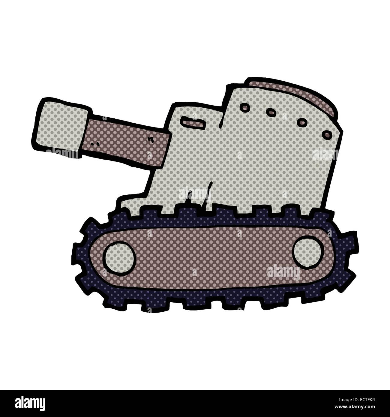 retro comic book style cartoon army tank Stock Vector Image & Art - Alamy