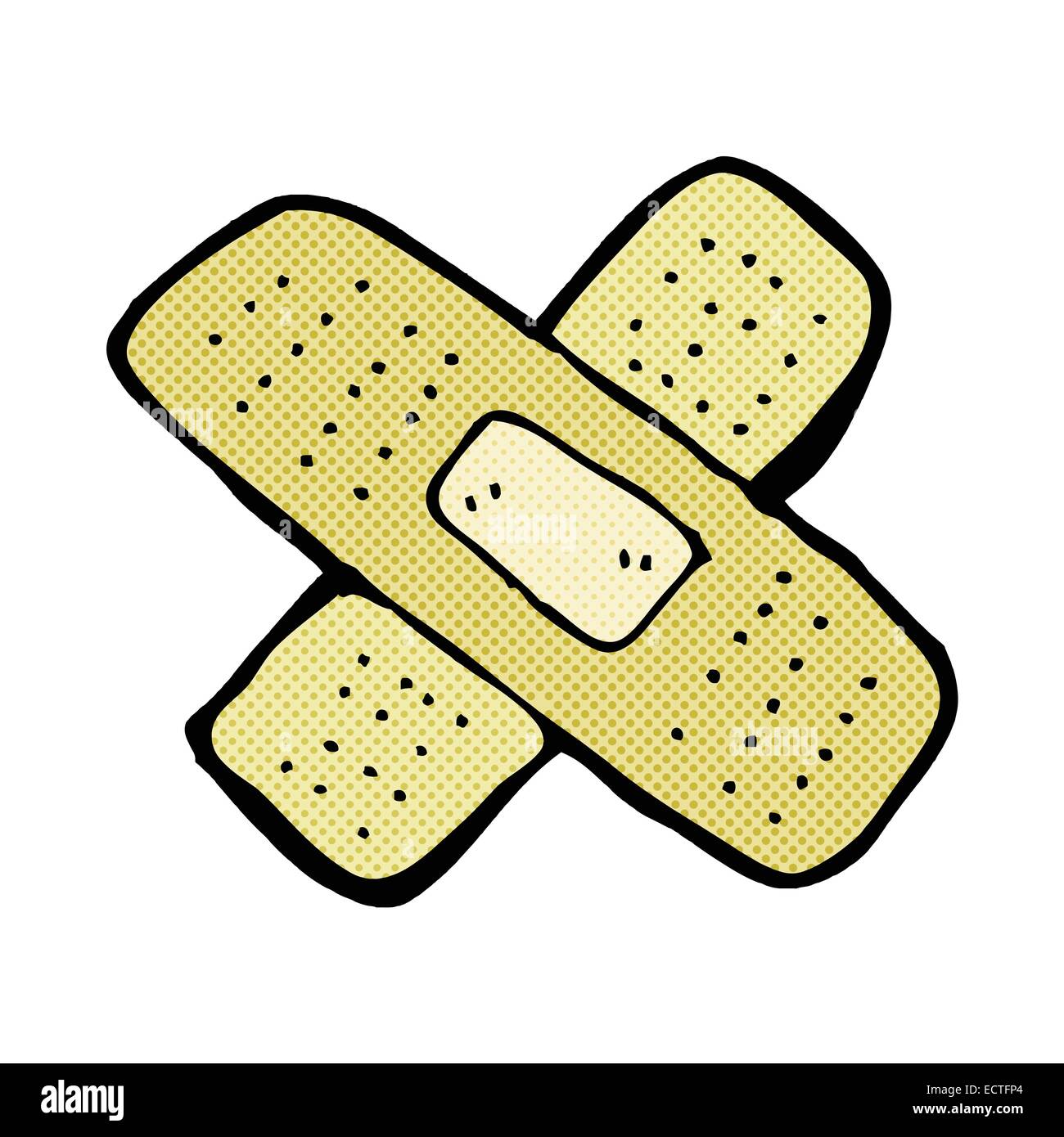 retro comic book style cartoon plaster Stock Vector Image & Art - Alamy