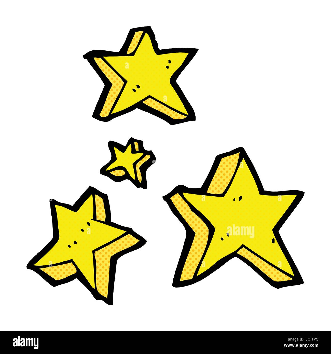 retro comic book style cartoon stars Stock Vector Image & Art - Alamy