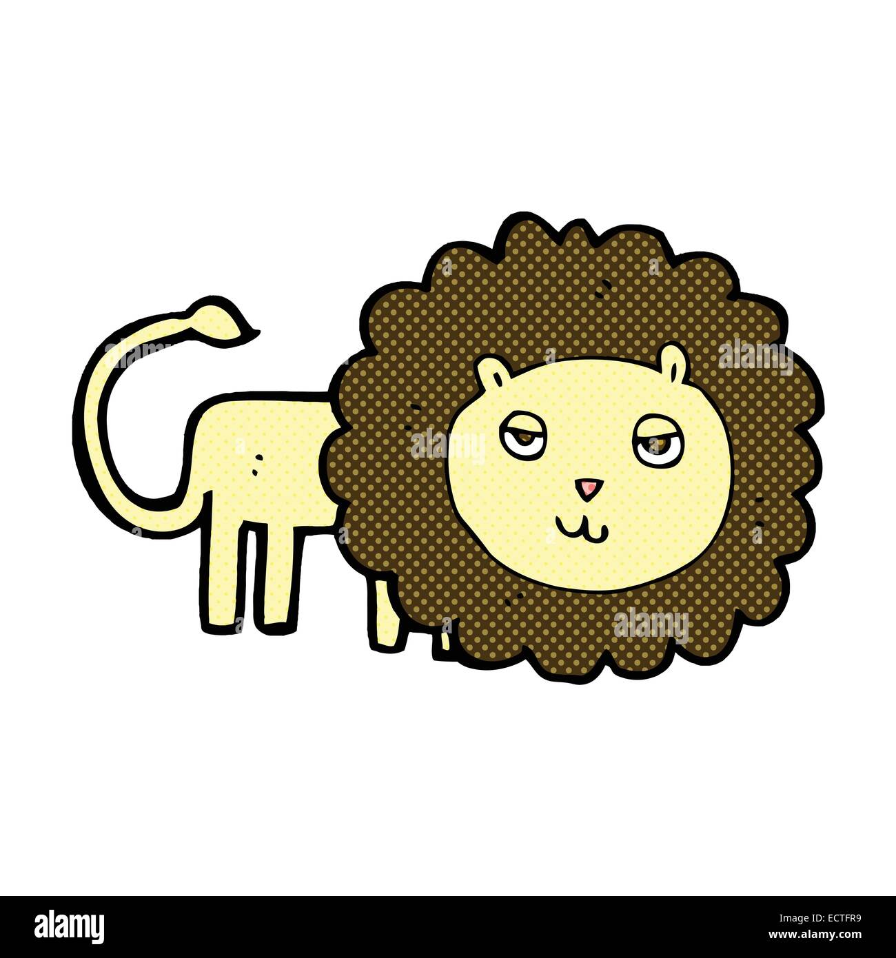 retro comic book style cartoon lion Stock Vector Image & Art - Alamy