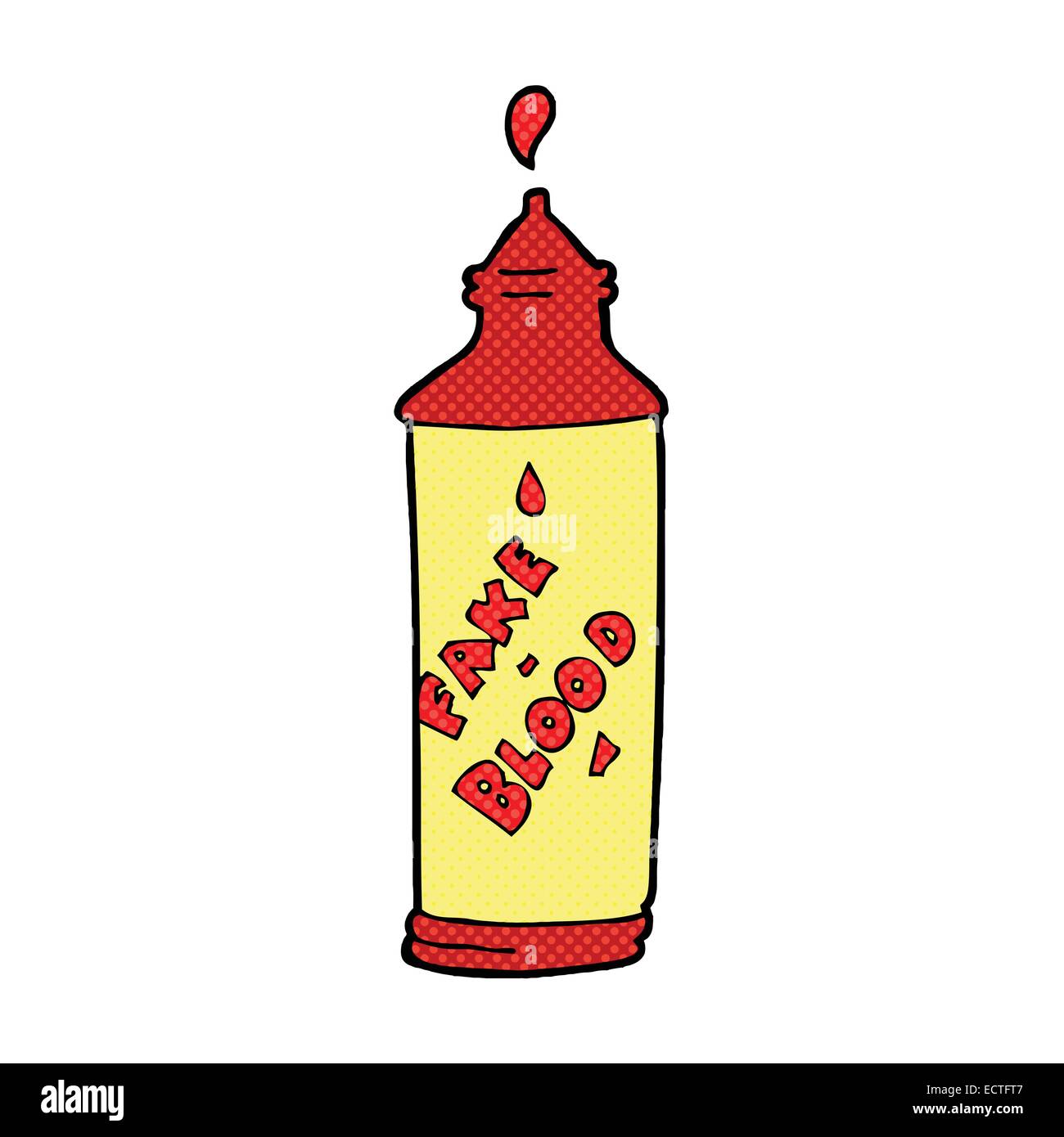 retro comic book style cartoon fake blood Stock Vector Image & Art - Alamy