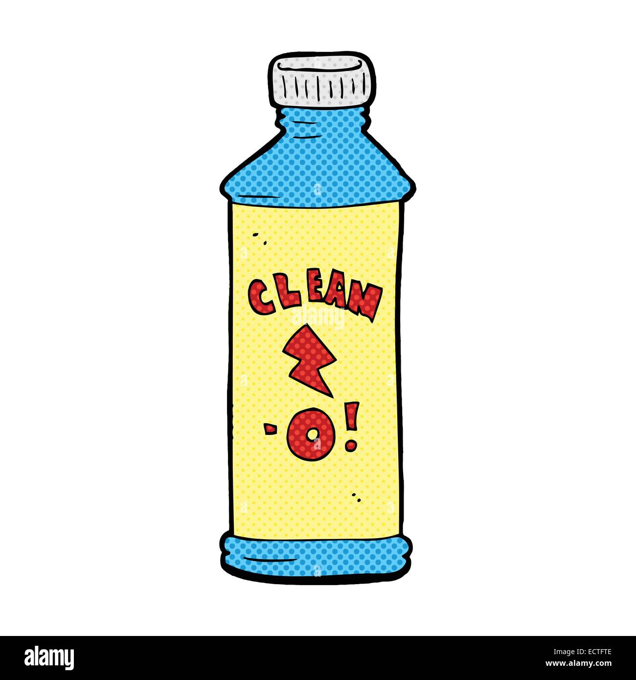 retro comic book style cartoon cleaning product Stock Vector Image ...