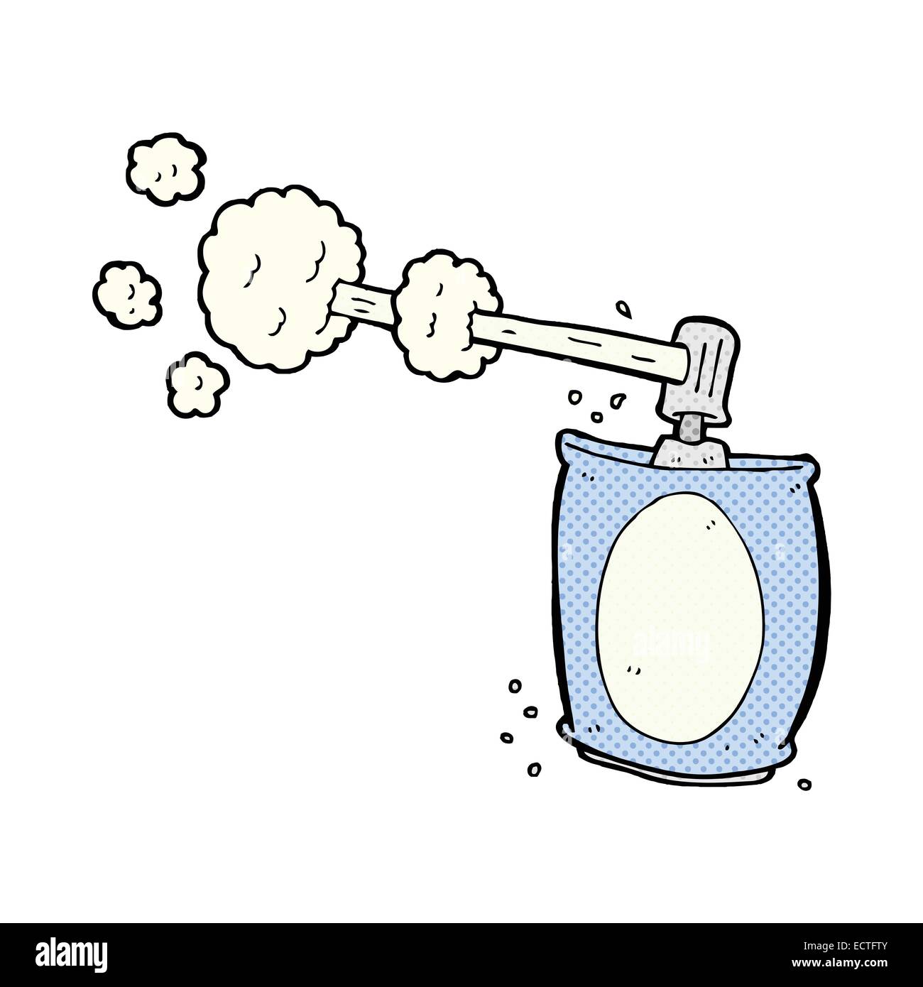 retro comic book style cartoon aerosol spray can Stock Vector Image ...