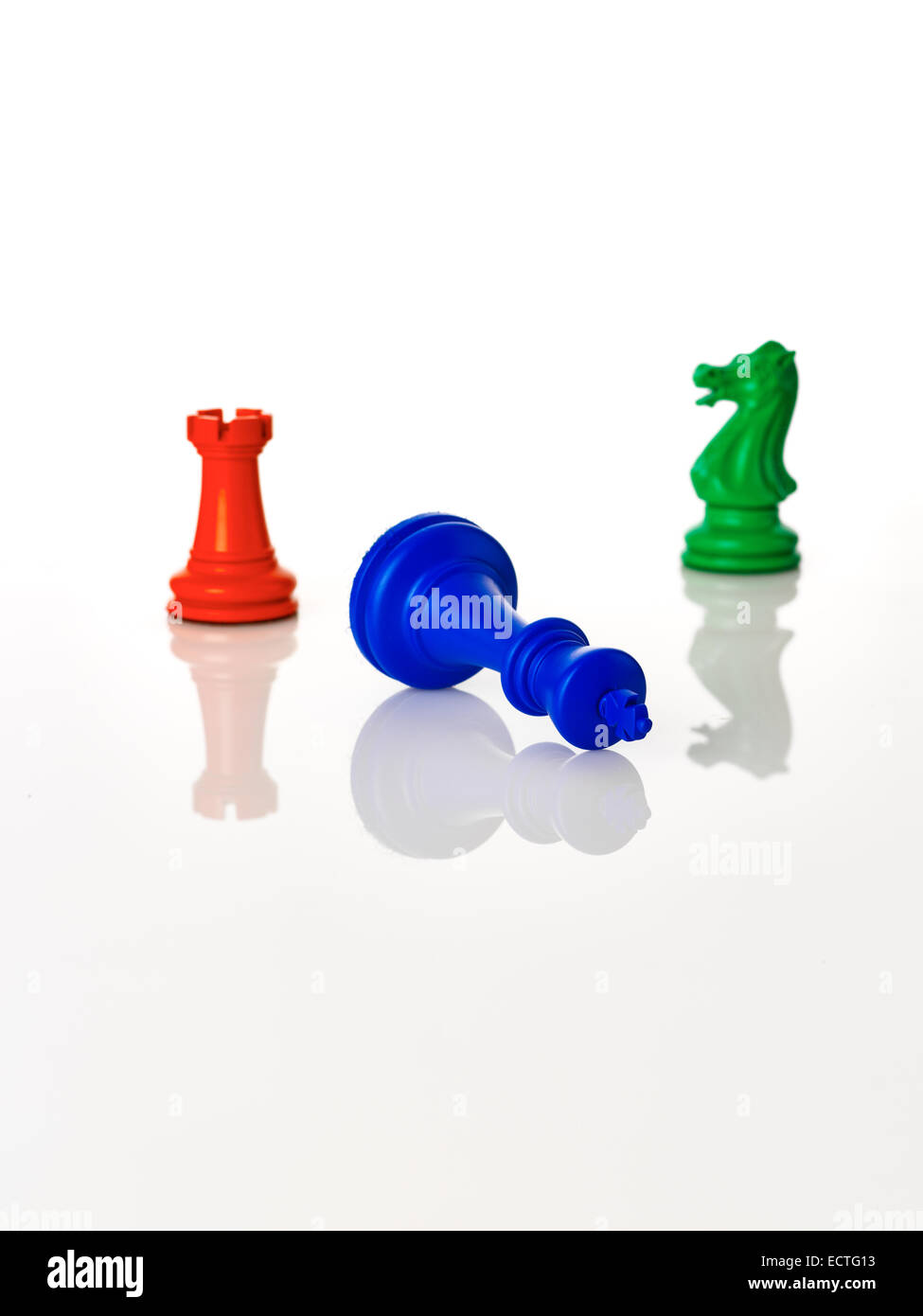 Concept three of a kind chess pieces Stock Photo - Alamy
