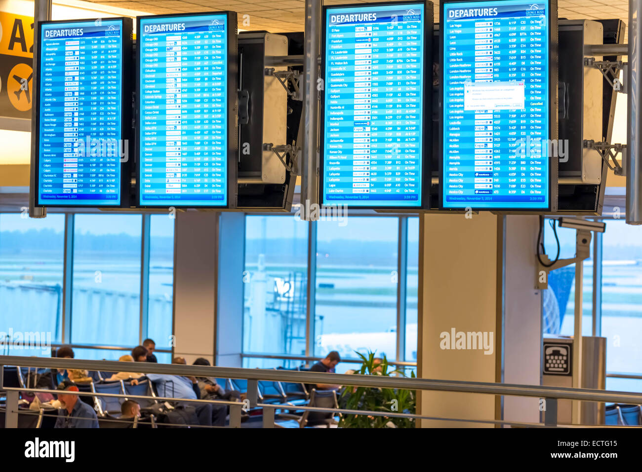 IAH, Houston Intercontinental Airport, Houston, TX, USA - flight ...