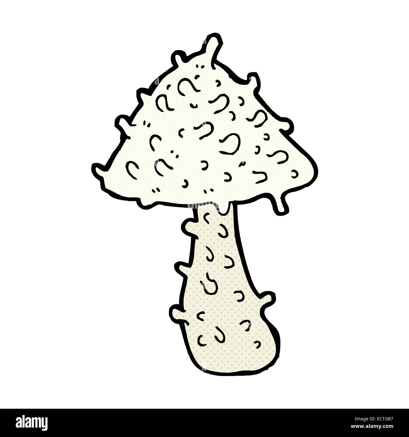 retro comic book style cartoon mushroom Stock Vector Image & Art - Alamy