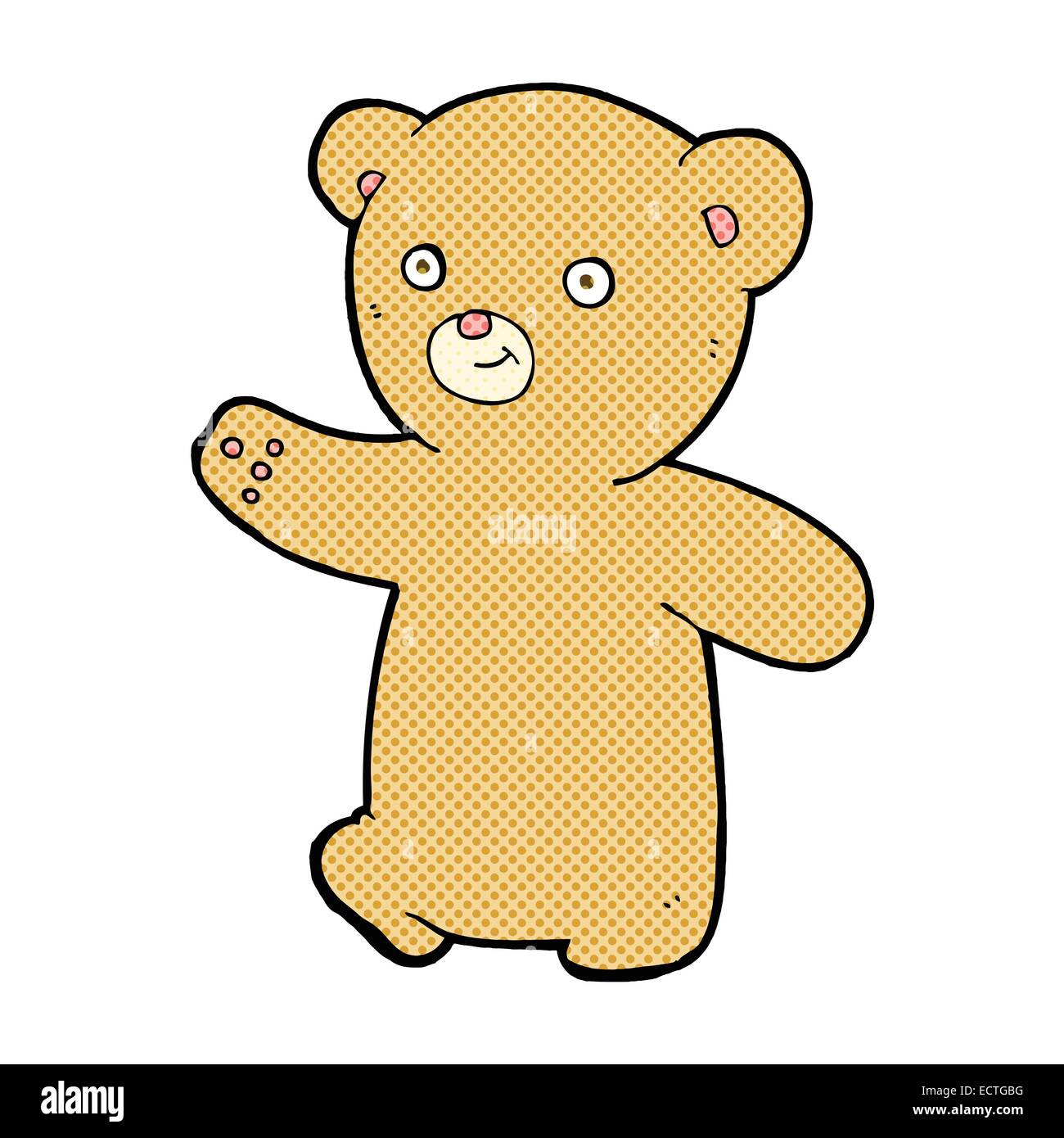 retro comic book style cartoon teddy bear Stock Vector Image & Art - Alamy