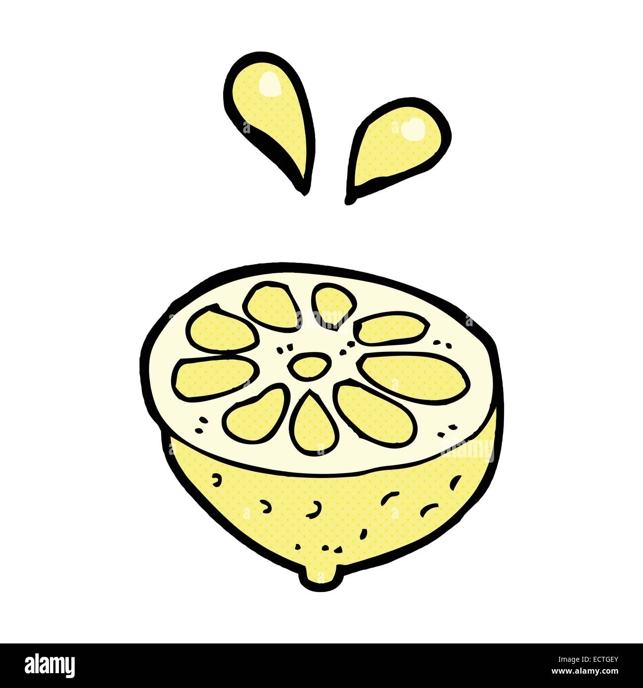 retro comic book style cartoon fresh lemon Stock Vector Image & Art - Alamy