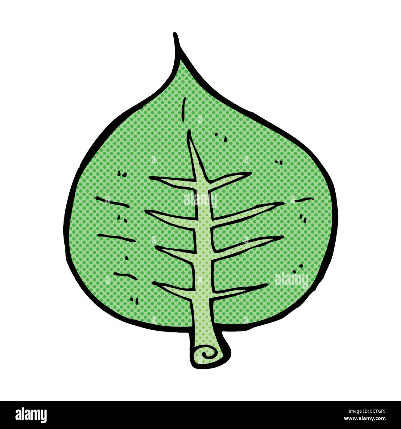 retro comic book style cartoon leaf Stock Vector Image & Art - Alamy