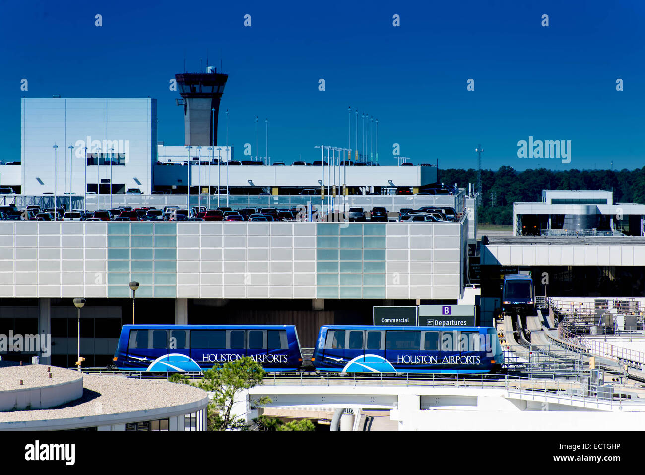 IAH, Houston Intercontinental Airport, Houston, TX, USA - above ground ...