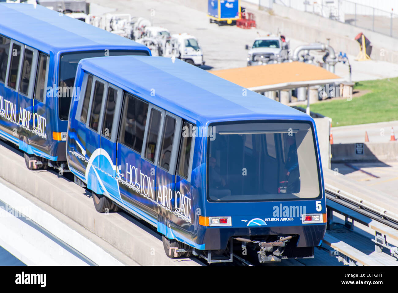 IAH, Houston Intercontinental Airport, Houston, TX, USA - above ground ...