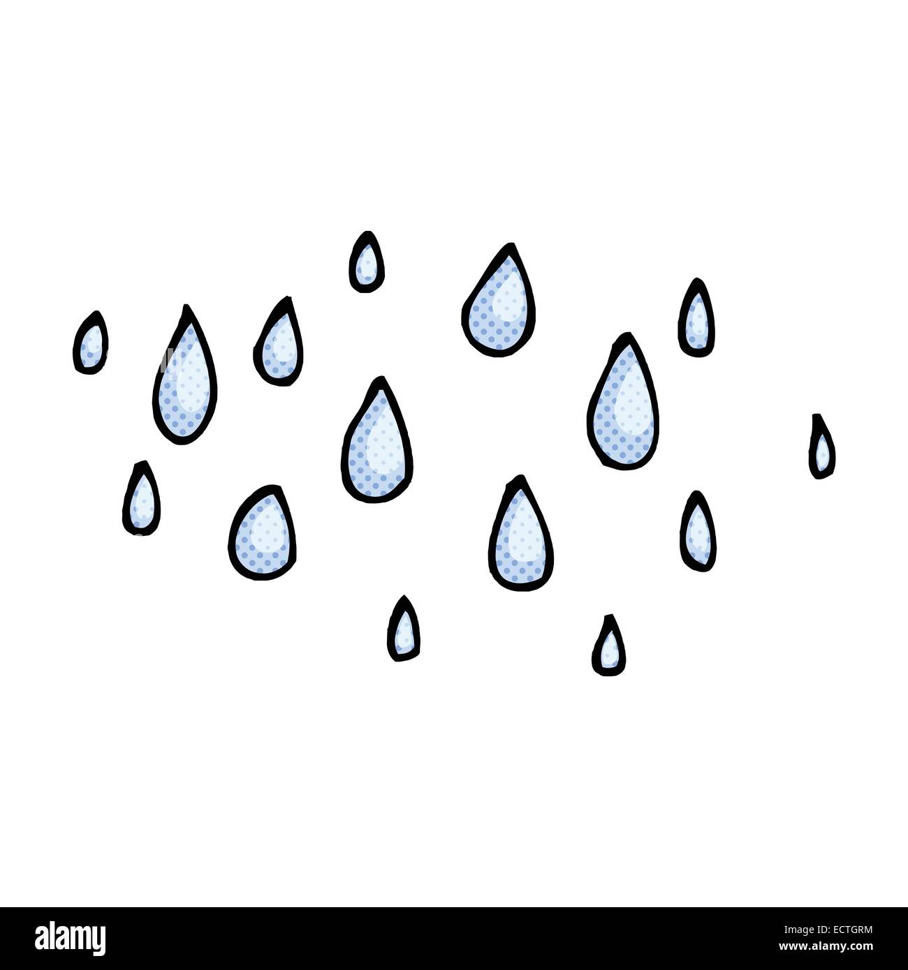 retro comic book style cartoon raindrops Stock Vector Image & Art - Alamy
