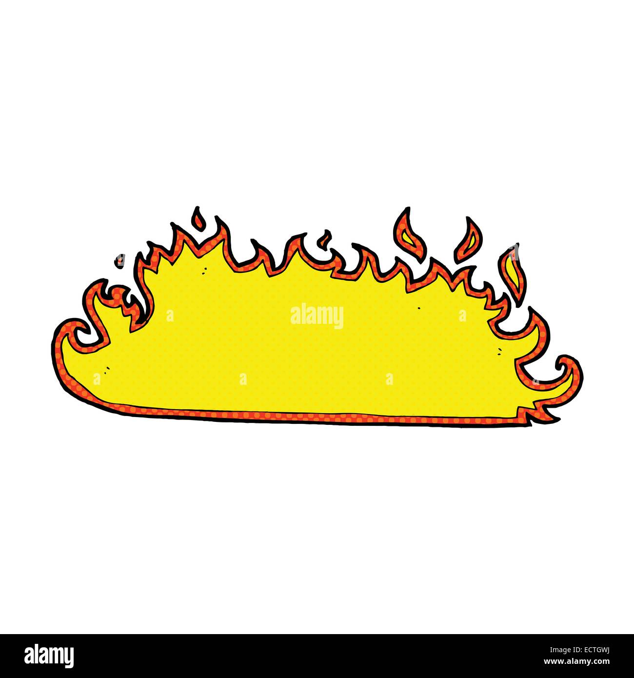 retro comic book style cartoon fire border Stock Vector Image & Art - Alamy