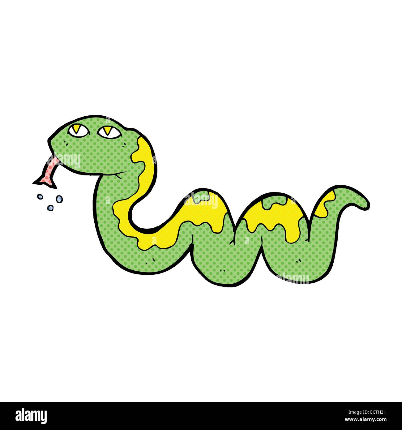 retro comic book style cartoon snake Stock Vector Image & Art - Alamy