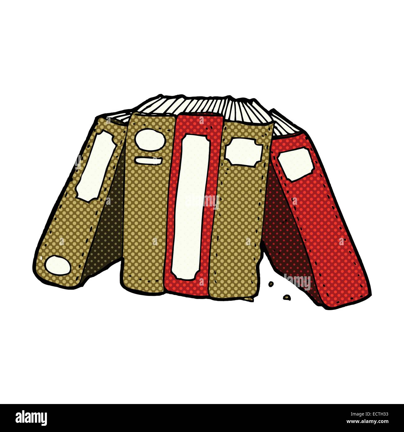 retro comic book style cartoon old books Stock Vector Image & Art - Alamy
