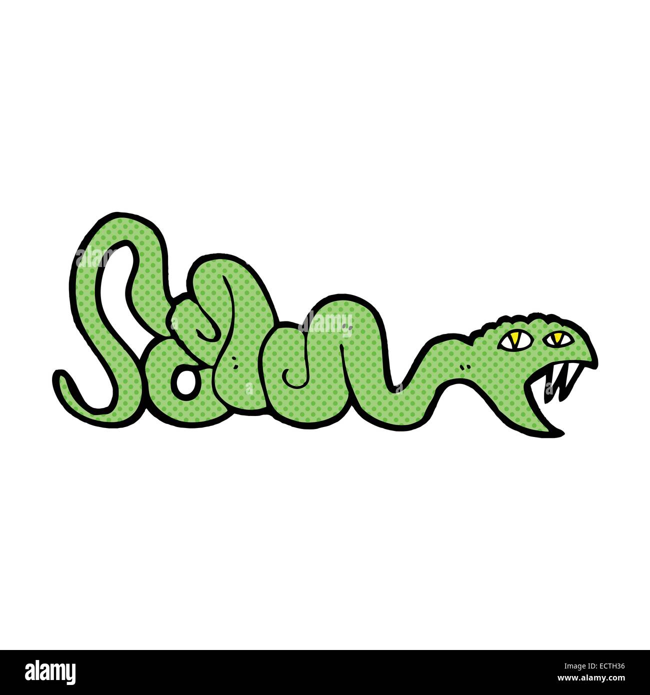 retro comic book style cartoon snake Stock Vector Image & Art - Alamy