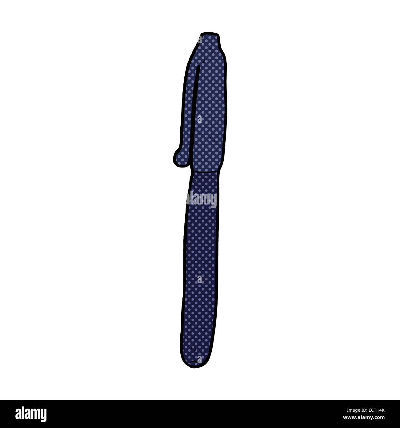 retro comic book style cartoon pen Stock Vector Image & Art - Alamy