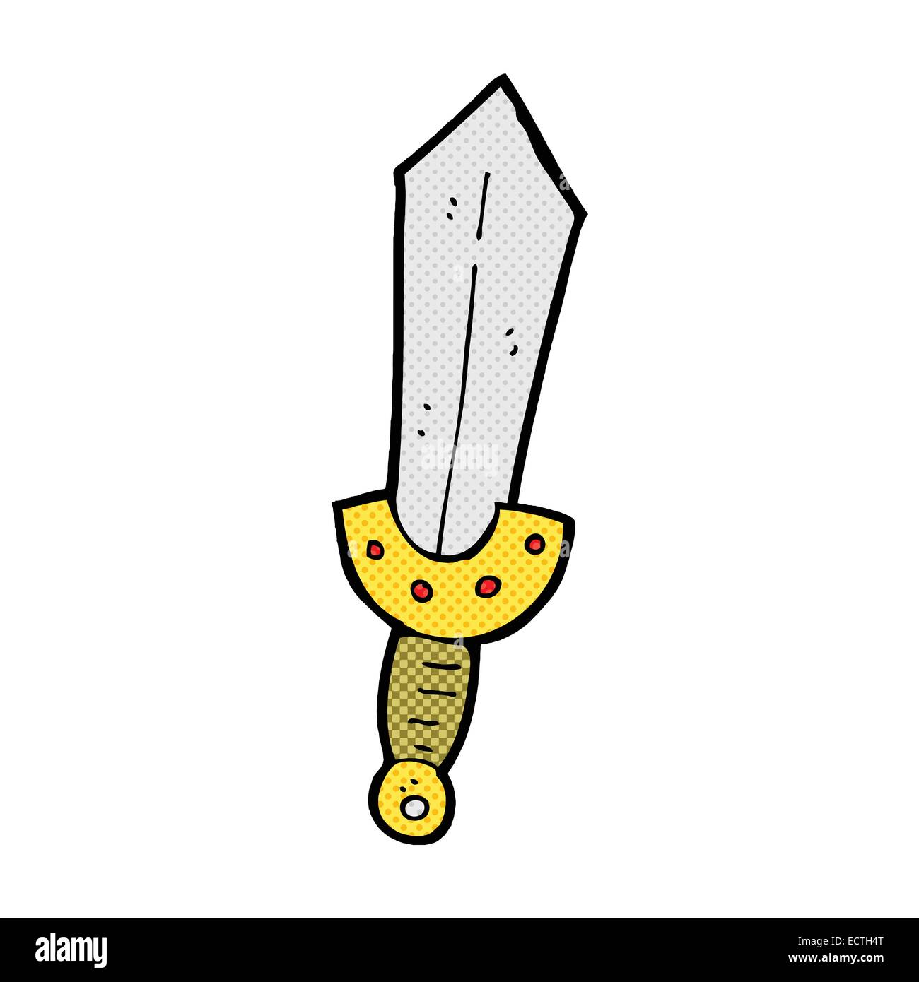 retro comic book style cartoon viking sword Stock Vector Image & Art ...
