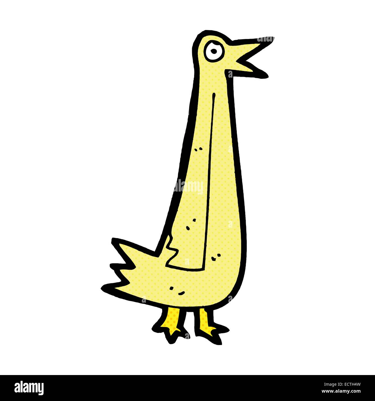funny retro comic book style cartoon bird Stock Vector Image & Art - Alamy