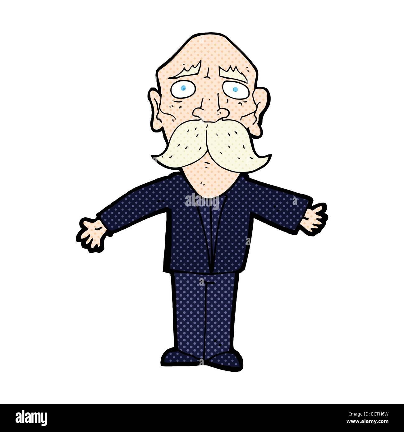Cartoon disappointed old man hi-res stock photography and images - Alamy