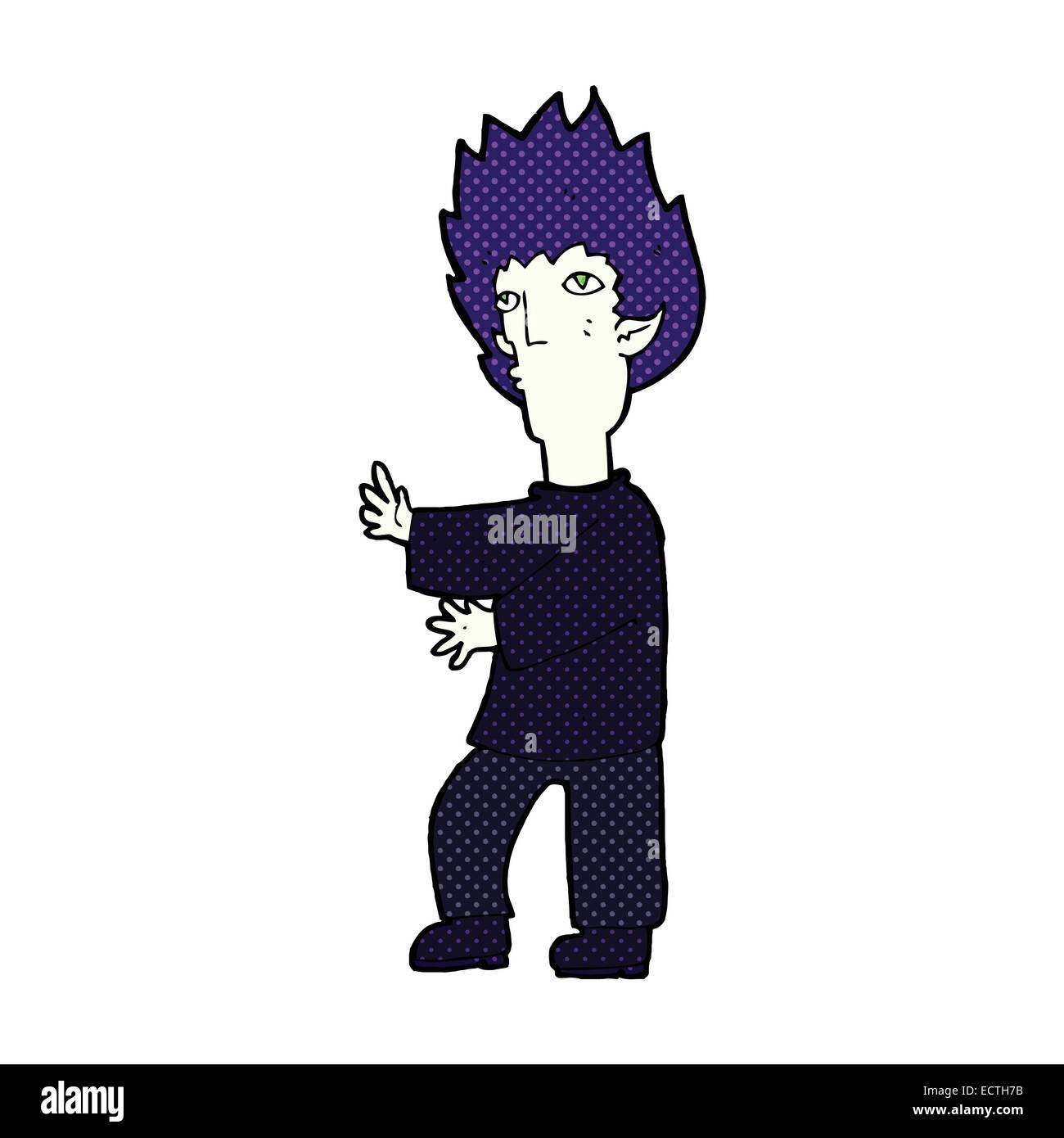 retro comic book style cartoon vampire man Stock Vector Image & Art - Alamy