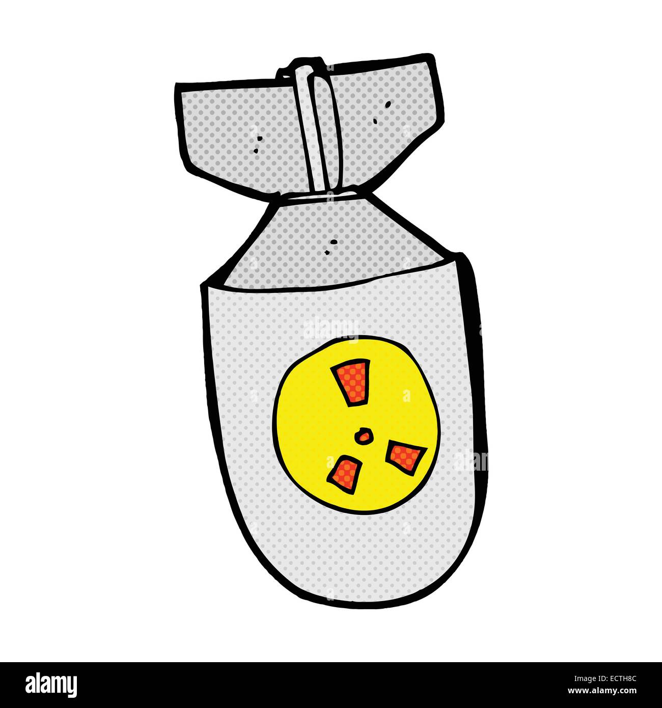 retro comic book style cartoon atom bomb Stock Vector Image & Art - Alamy