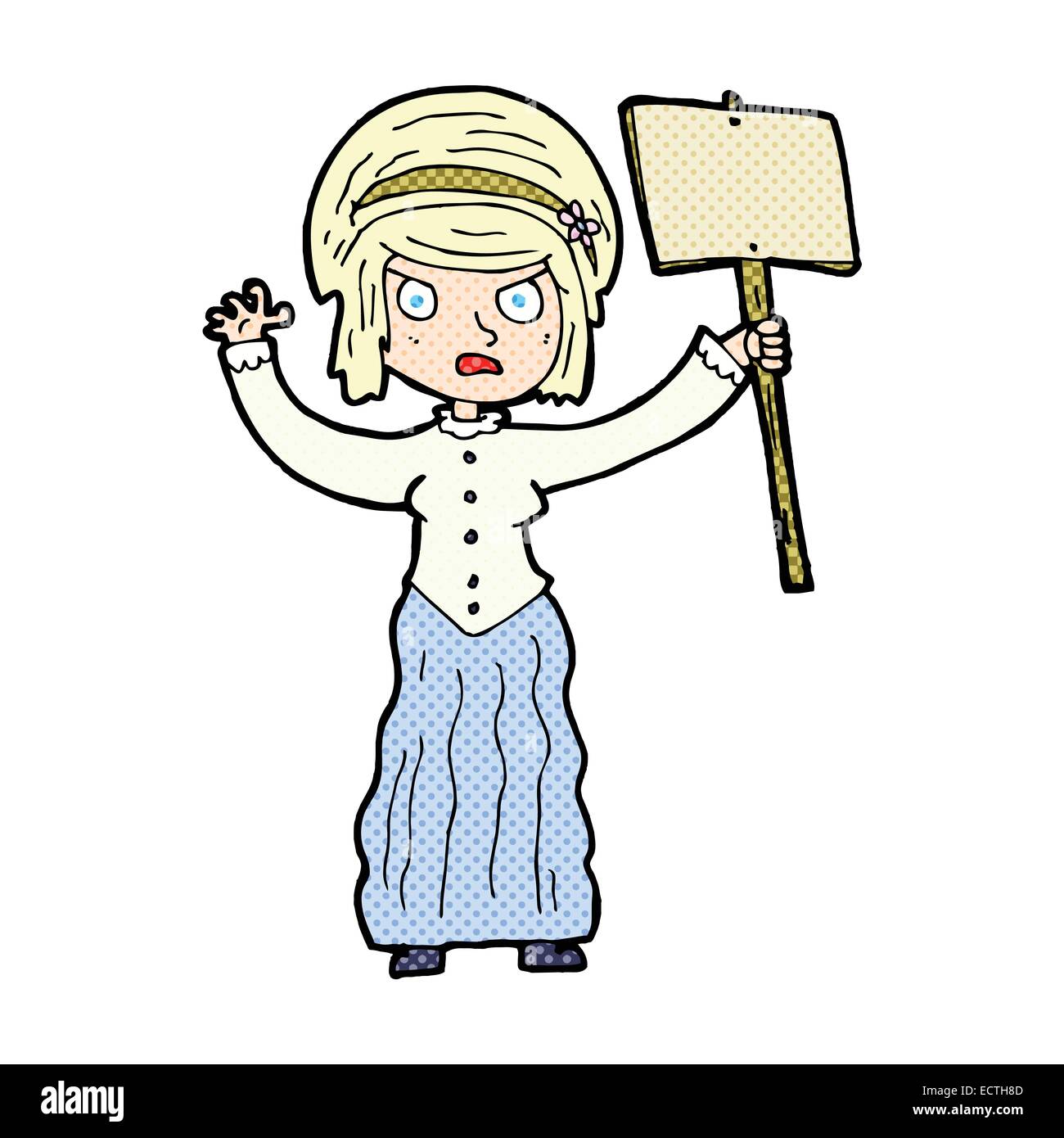 Suffragette cartoon Cut Out Stock Images & Pictures - Alamy