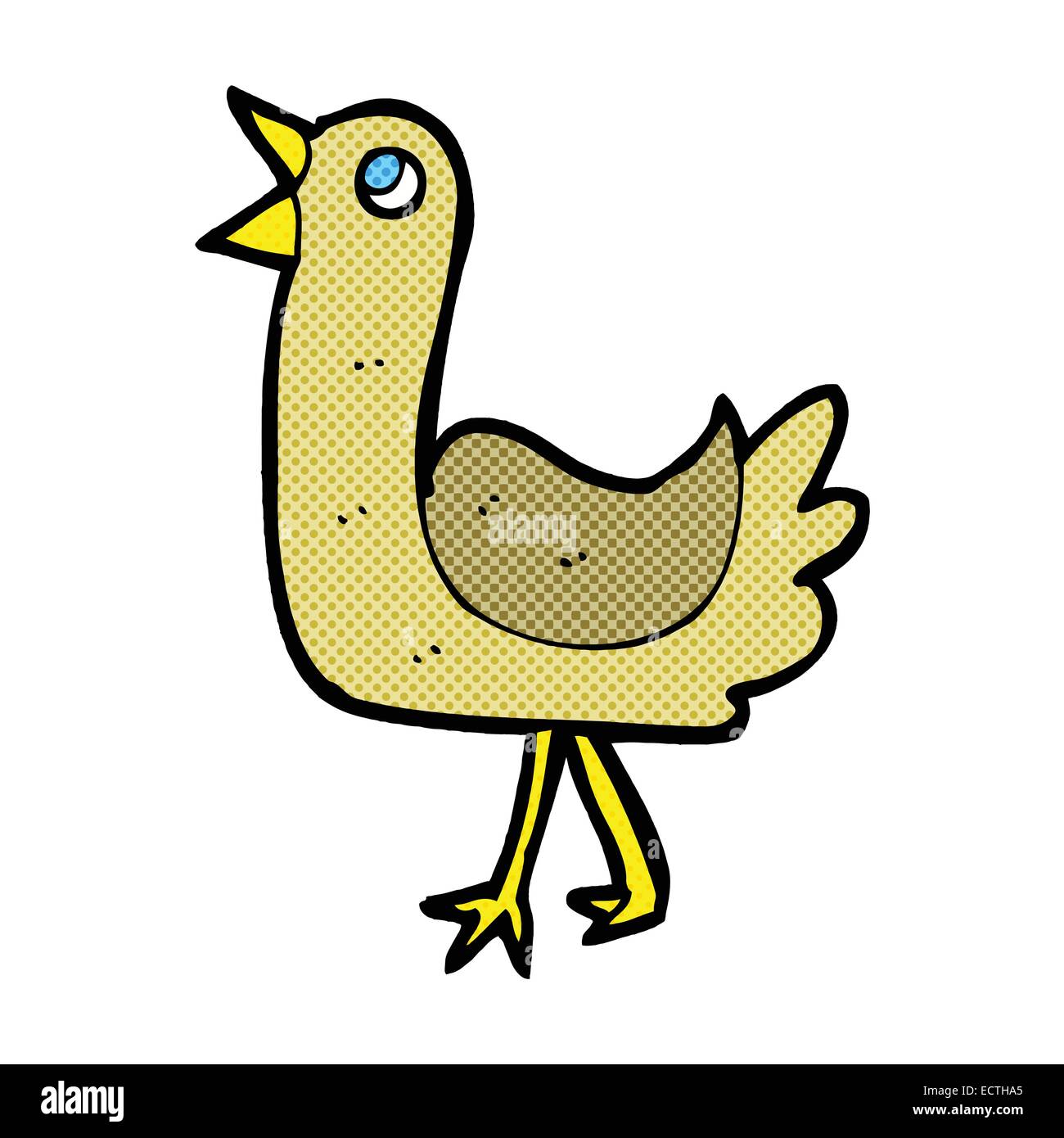 retro comic book style cartoon bird Stock Vector Image & Art - Alamy