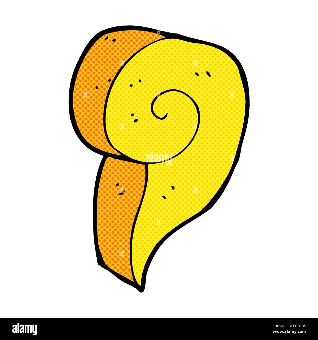 retro comic book style cartoon decorative swirl symbol Stock Vector ...