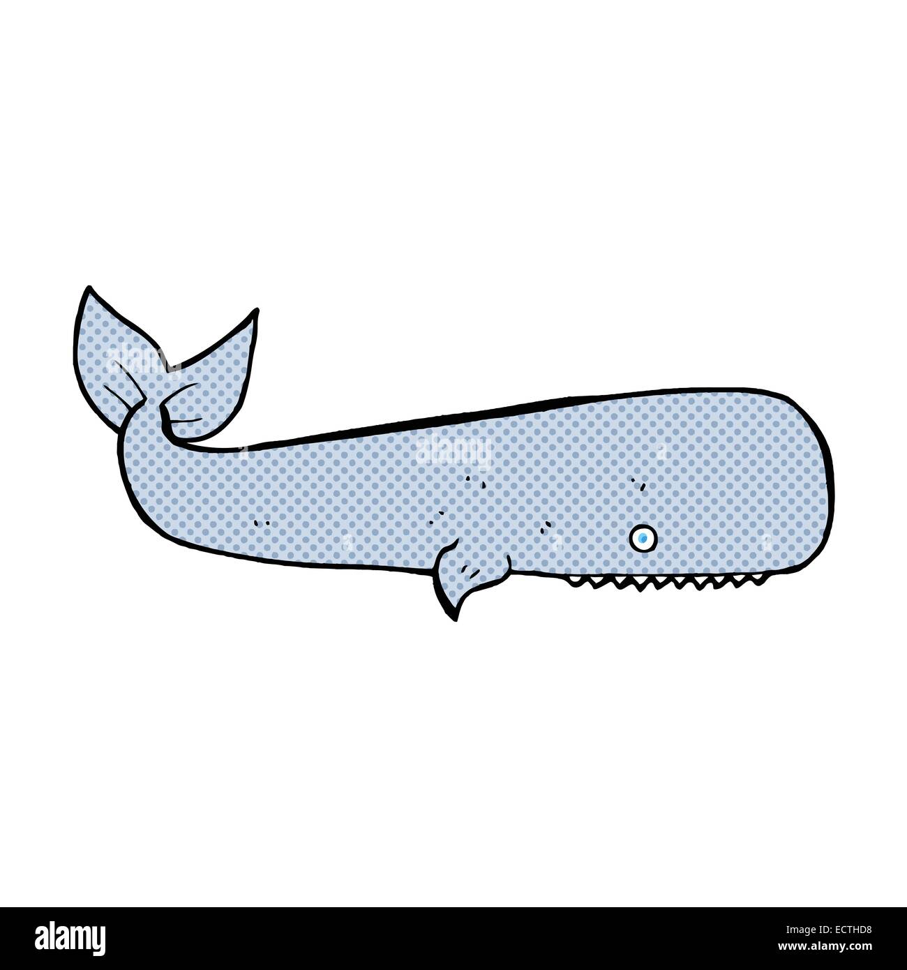 retro comic book style cartoon whale Stock Vector Image & Art - Alamy