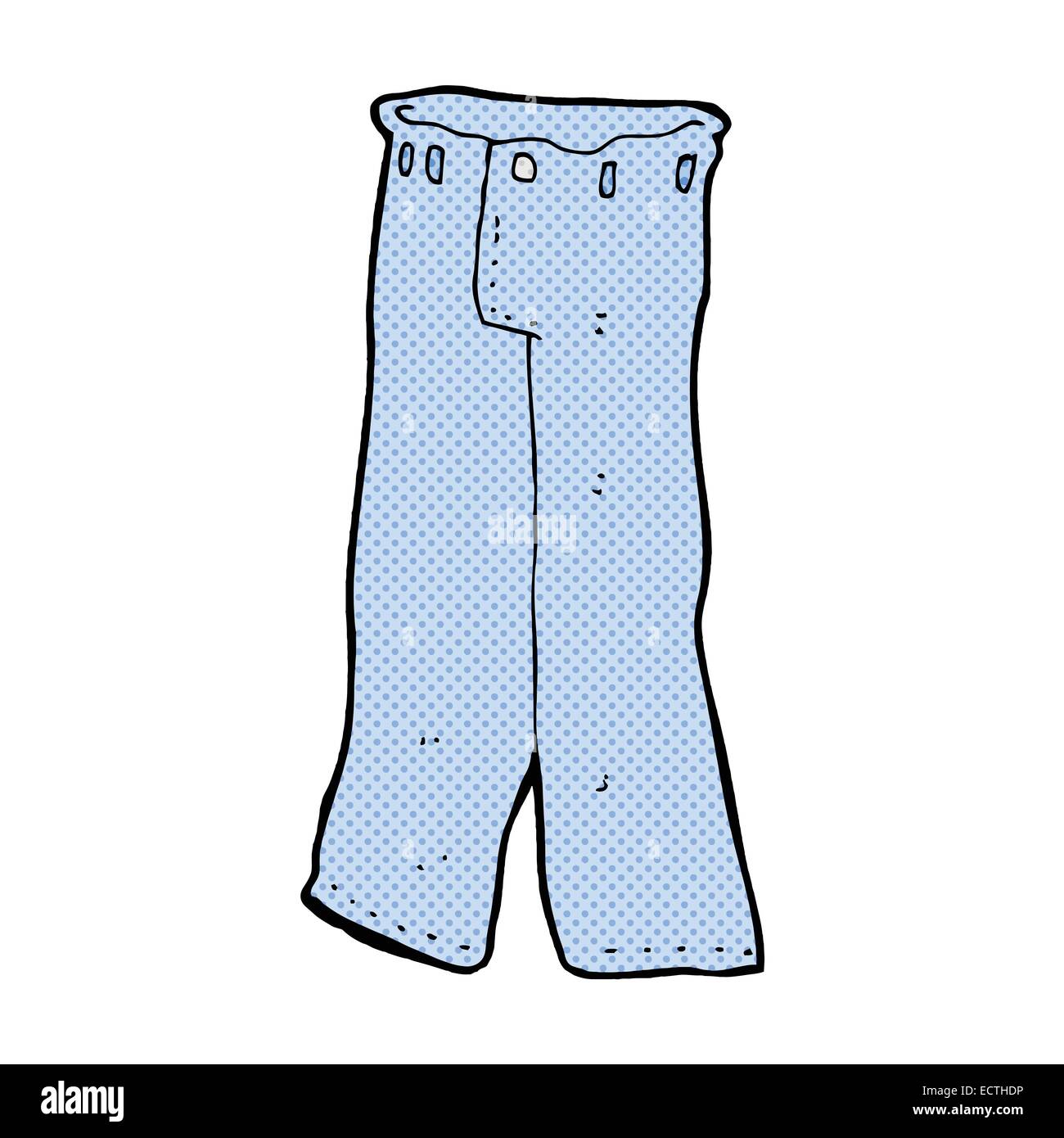Cartoon pair of jeans Cut Out Stock Images & Pictures - Alamy