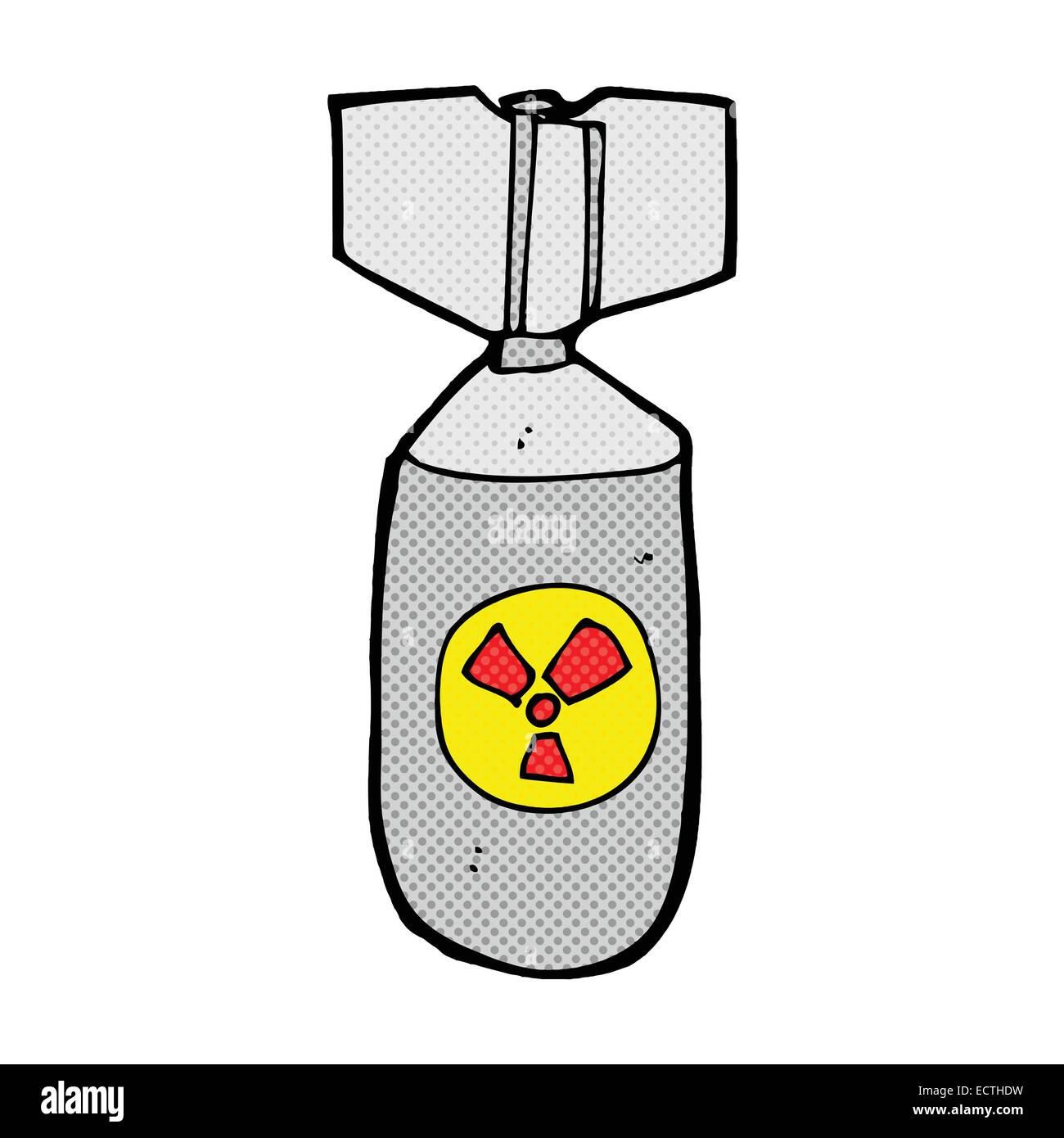 retro comic book style cartoon nuclear bomb Stock Vector Image & Art ...