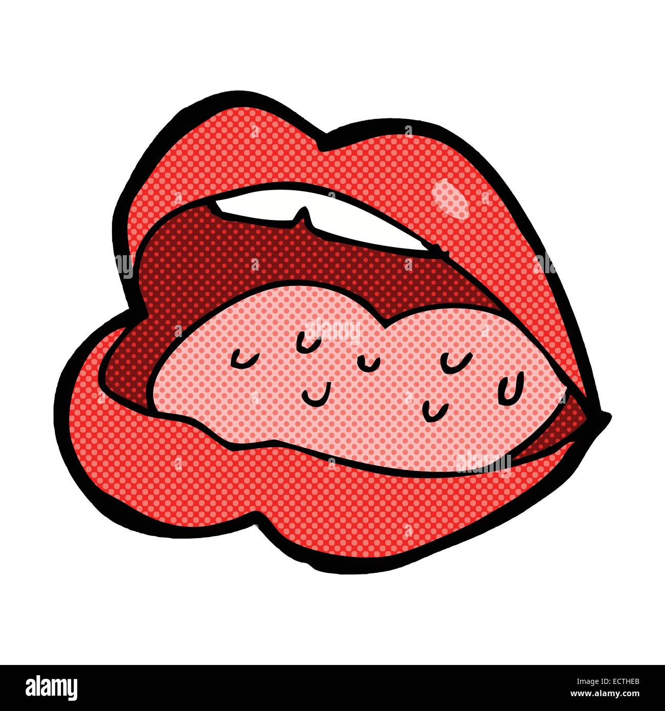 retro comic book style cartoon open mouth Stock Vector Image & Art - Alamy